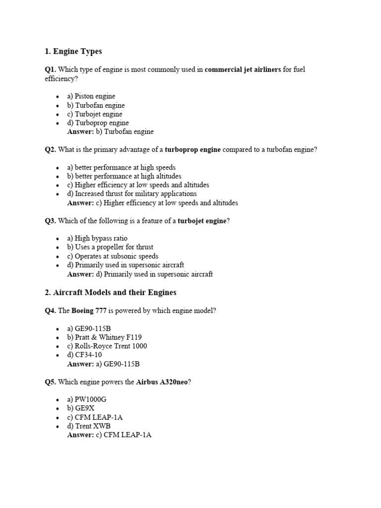 Aircraft Engine Types and Models | PDF | Flight Control Surfaces | Aircraft