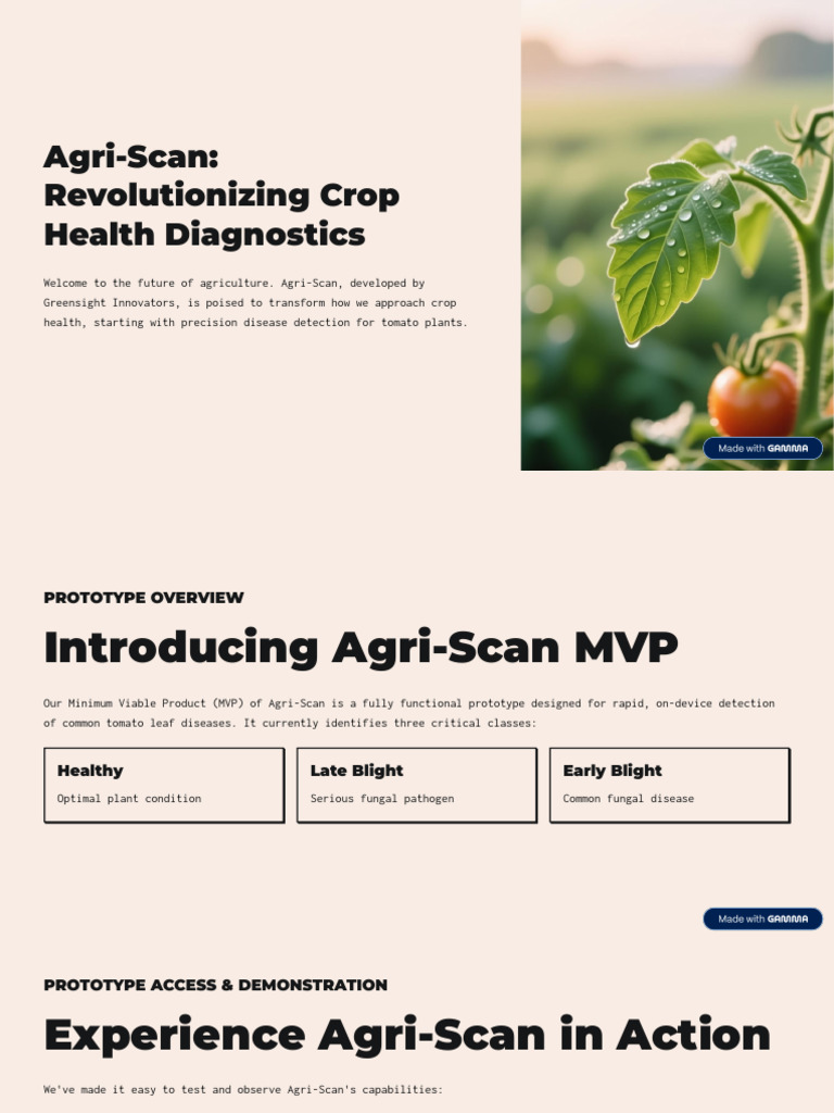 Agri Scan Revolutionizing Crop Health Diagnostics | PDF | Artificial ...