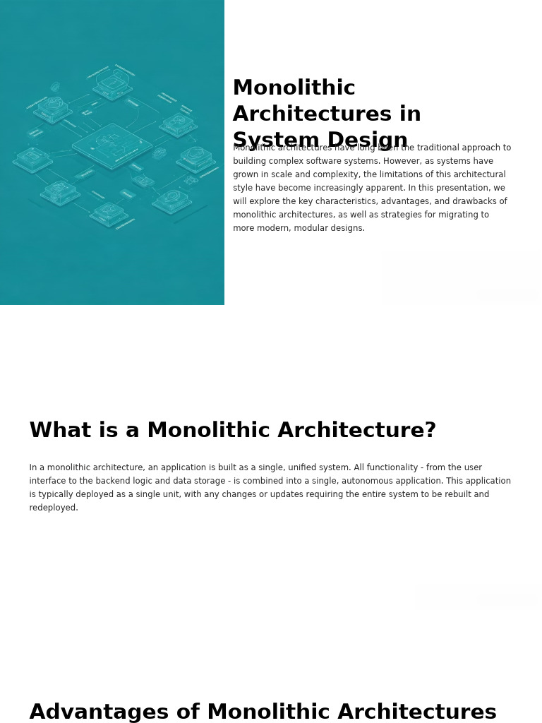 Monolithic Architecture Overview | PDF | Information Technology ...