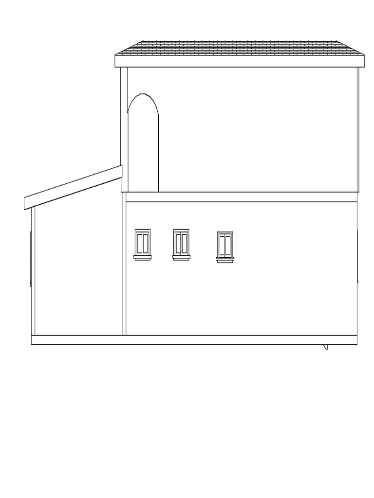 Vue en Plan Projet r+1 5 Chambres - Tra Bi | PDF