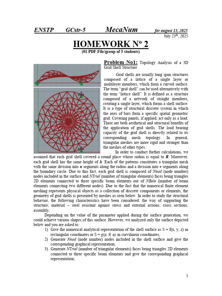 Enstp Gc5 MN HW No 2 July 2025 | PDF | Coordinate System | Geometry