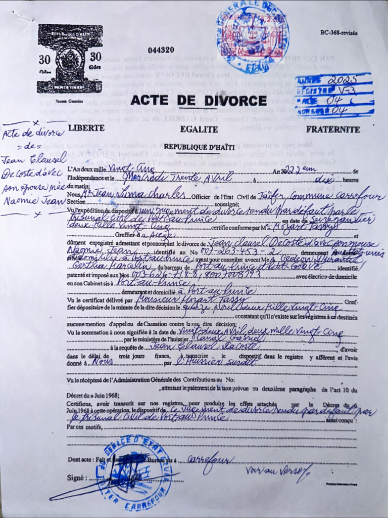 Acte Divorce | PDF