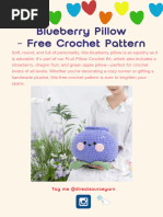 Free Succulent Pillow Crochet Pattern | PDF | Crochet | Folk Art