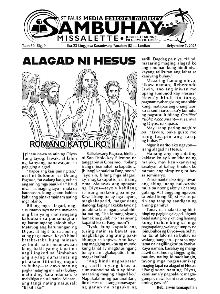 Sambuhay Tagalog, September 07, 2025 | PDF