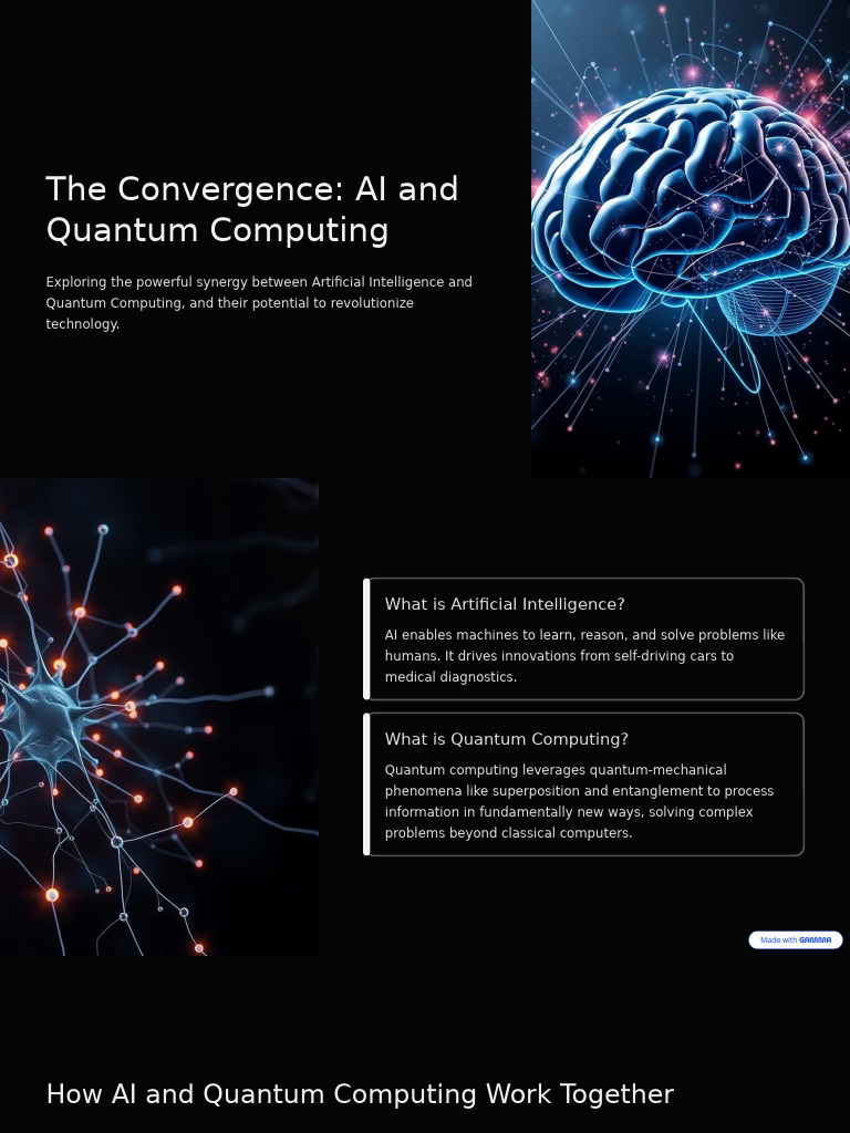 The Convergence AI and Quantum Computing | PDF | Quantum Computing ...