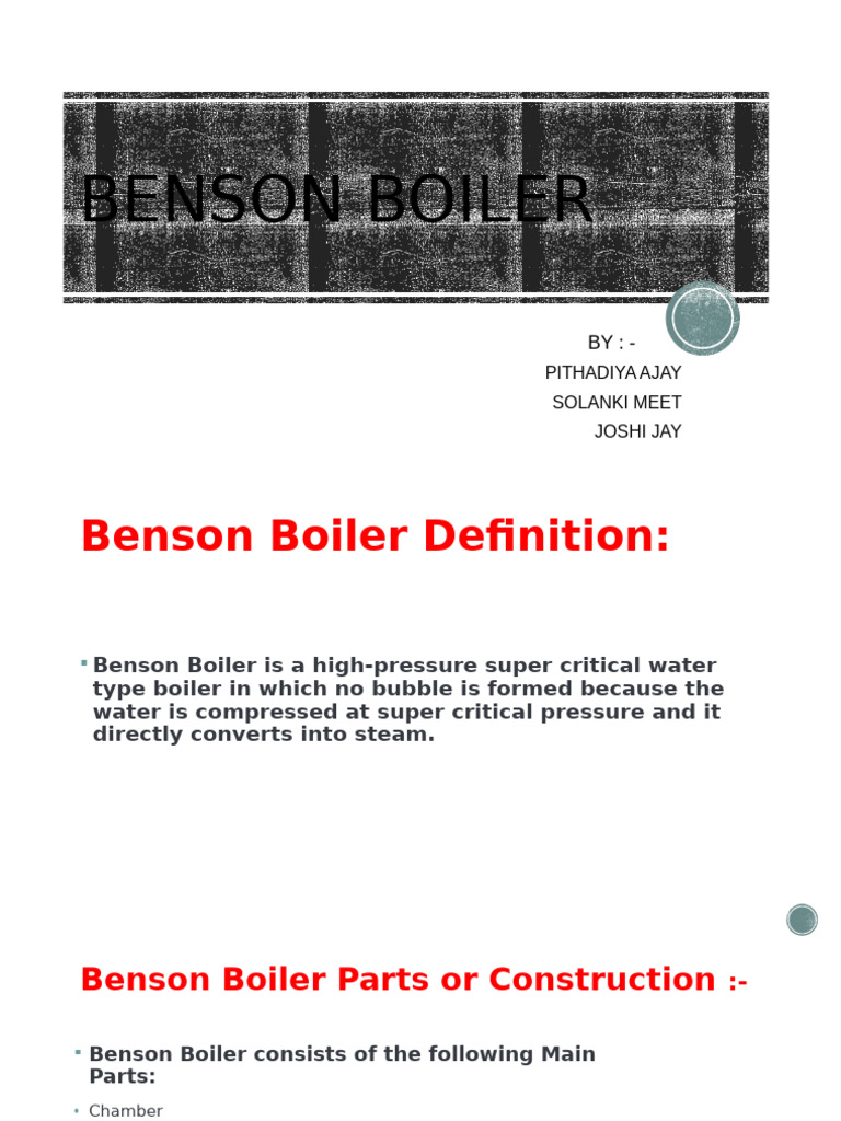 Benson Boiler | PDF | Boiler | Steam