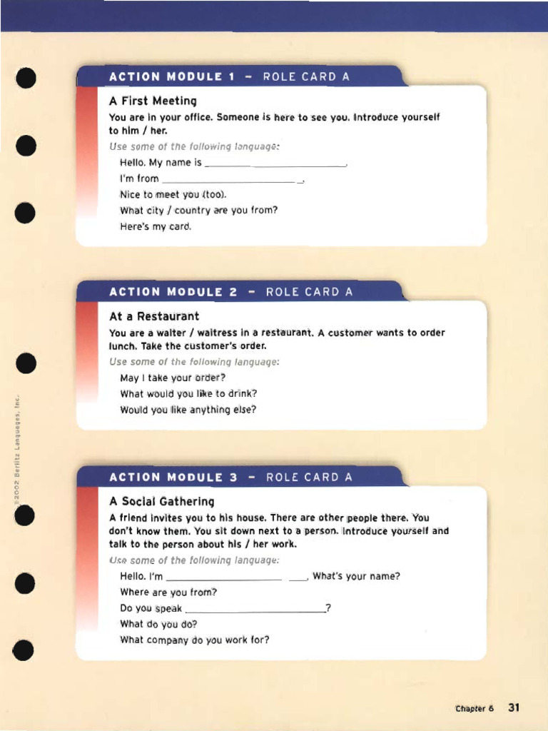 Role Plays | PDF