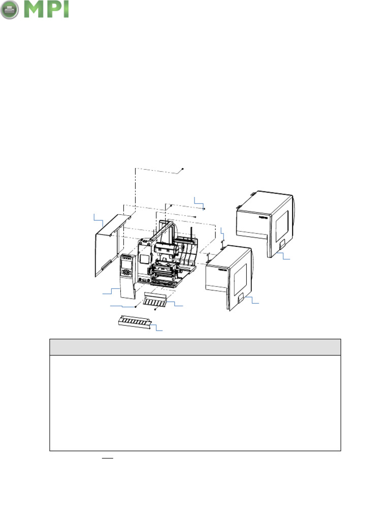 Recambios Esquemas Diagrams Spares Printronix t6000 1 | PDF | Screw