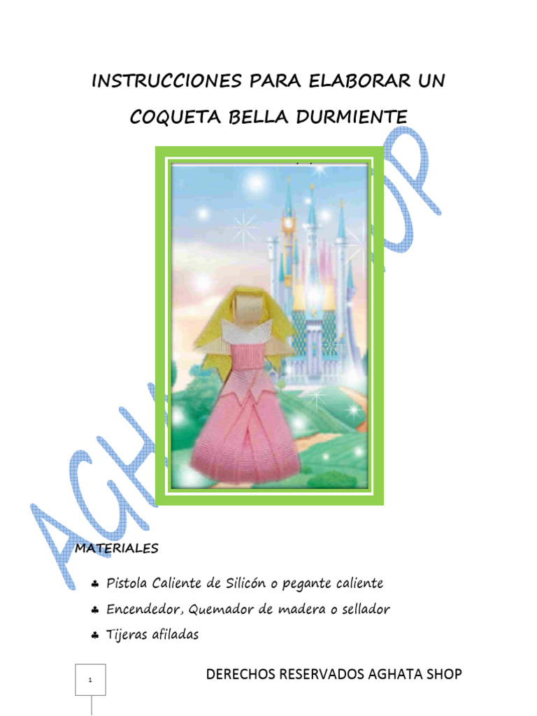 Cómo Hacer un Broche Bella Durmiente | PDF