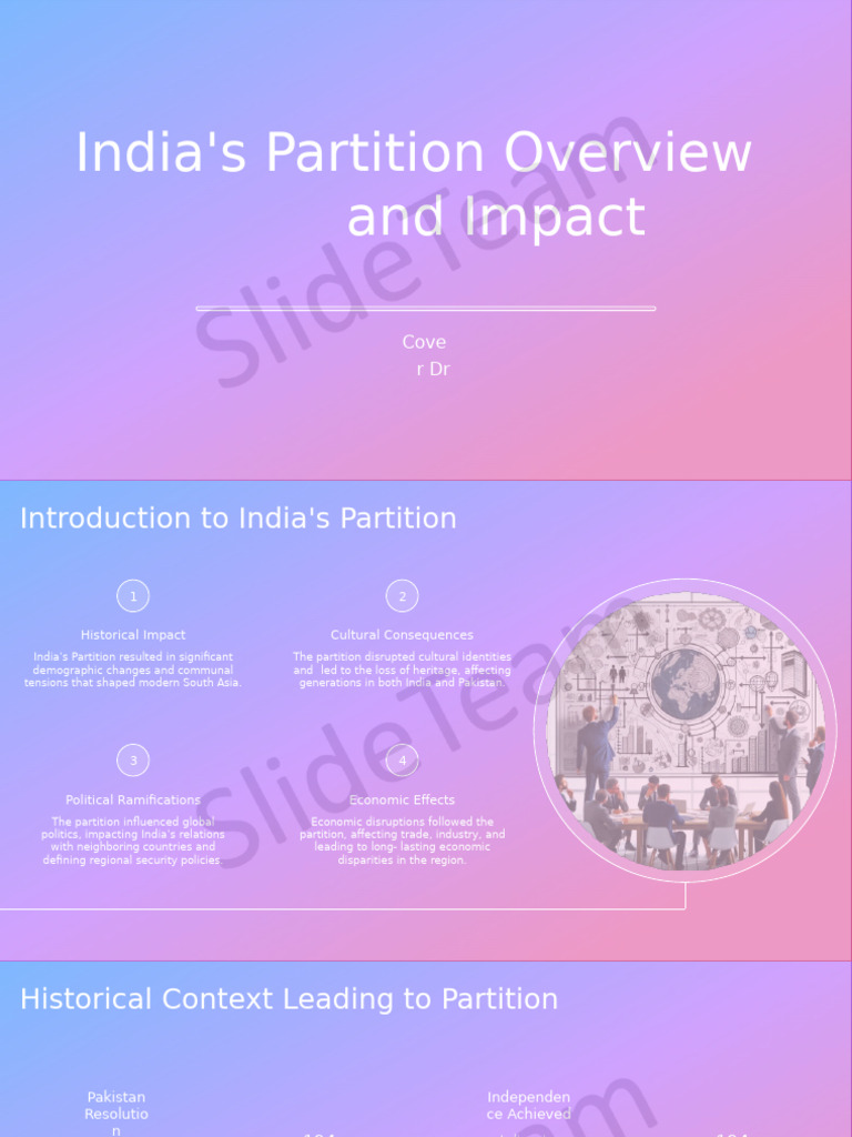 India'S Partition Overview and Impact: Cove RDR | PDF | Partition Of ...