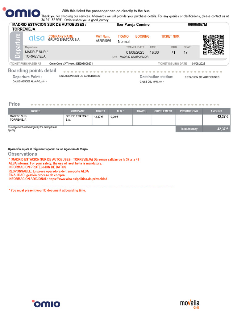 Omio Print Tickets 1gnmh79 | PDF | Transport | Public Transport