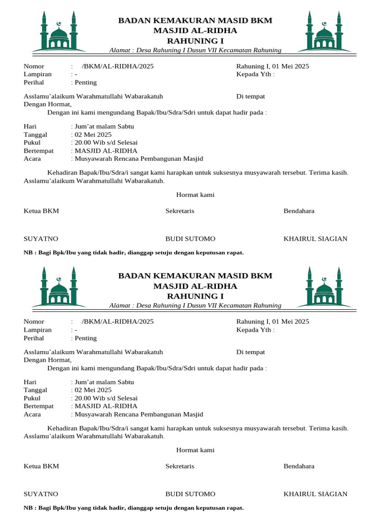 Badan Kemakuran Masid Bkm | PDF