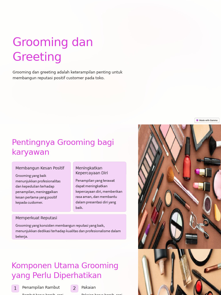 Grooming Dan Greeting | PDF