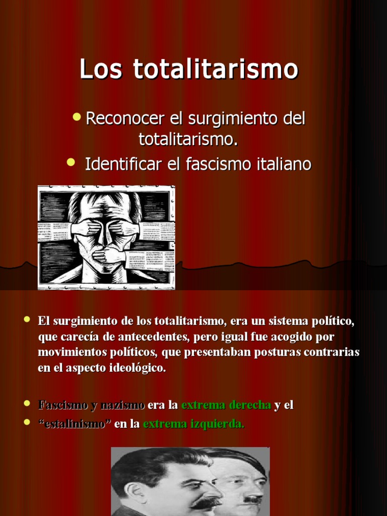 Los Totalitarismo | PDF | Fascismo | Alemania nazi