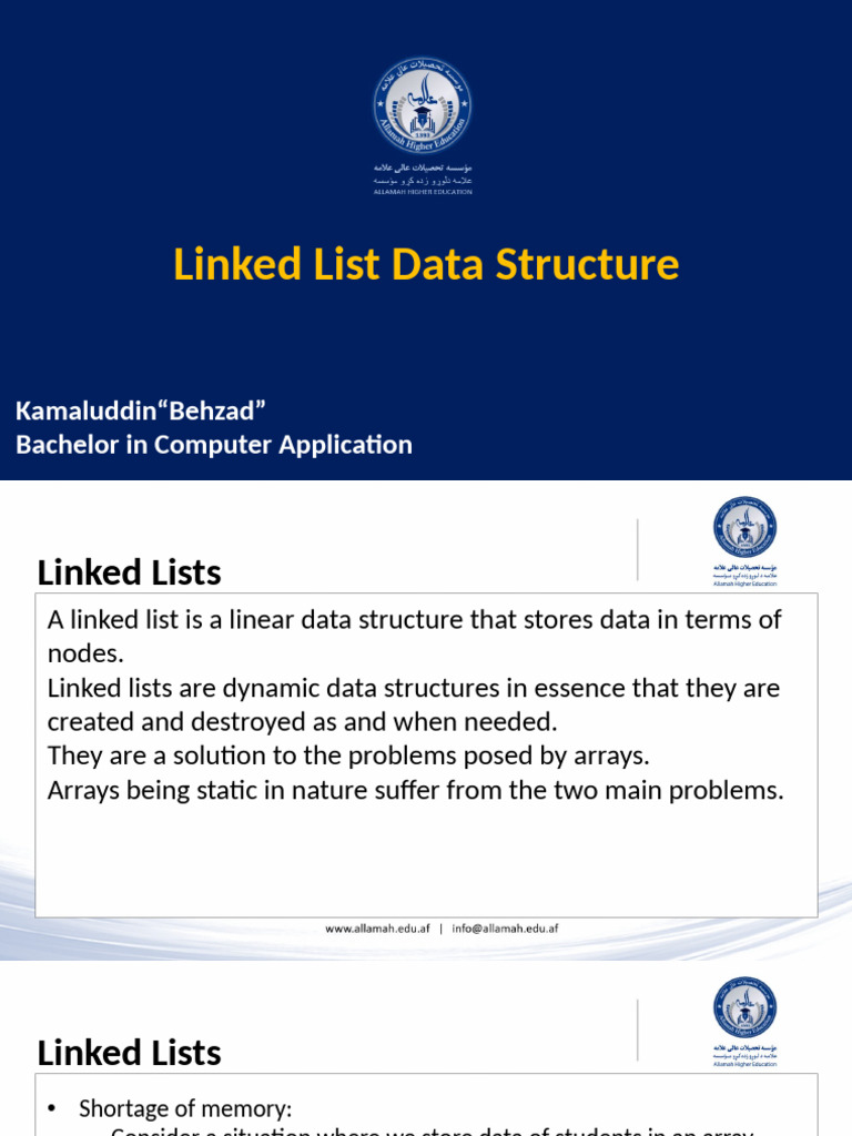 04 Linked list Data Structure | PDF | Data Management | Software Engineering