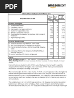 Apple IFE and EFE Matrix Analysis | PDF | Apple Inc. | I Phone