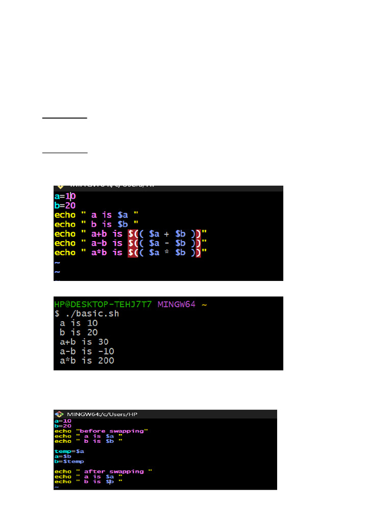 Basic Shell Scripting Techniques | PDF