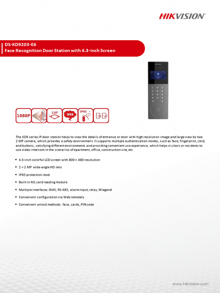 DS-KD9203-E6 Datasheet 20250321 | PDF | Display Resolution | Video