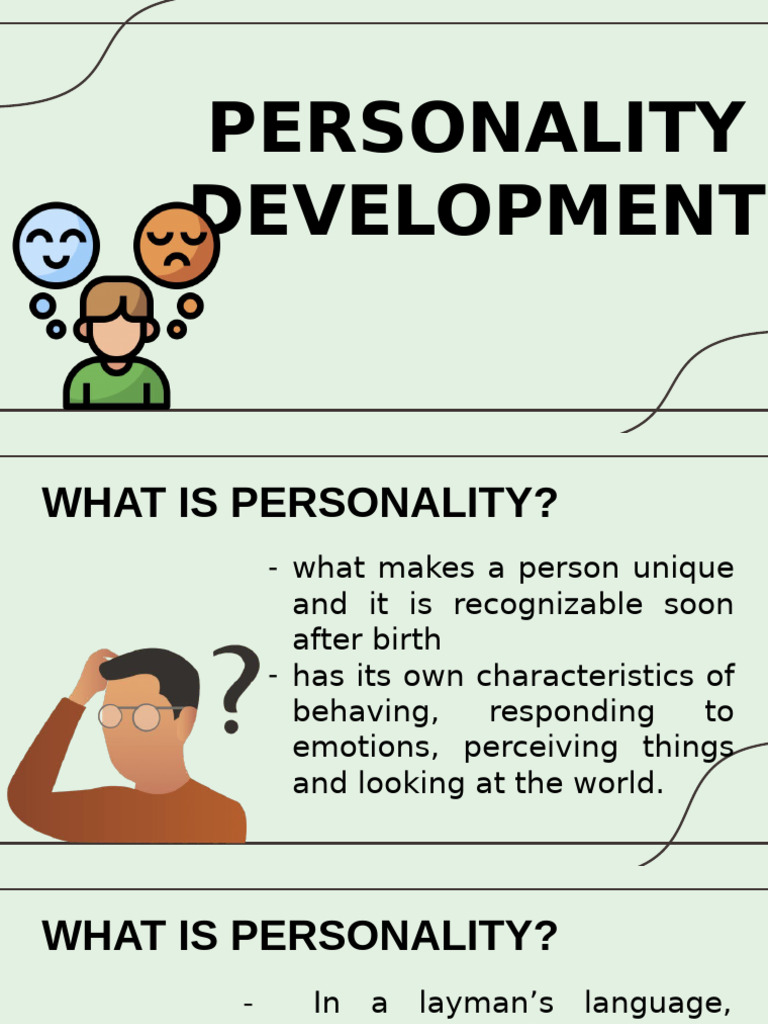 Lesson 1 Personality | PDF | Psychology | Psychological Concepts