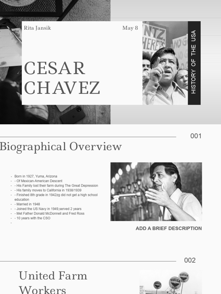 Cesar Chavez Presentation Rita Jansik | PDF