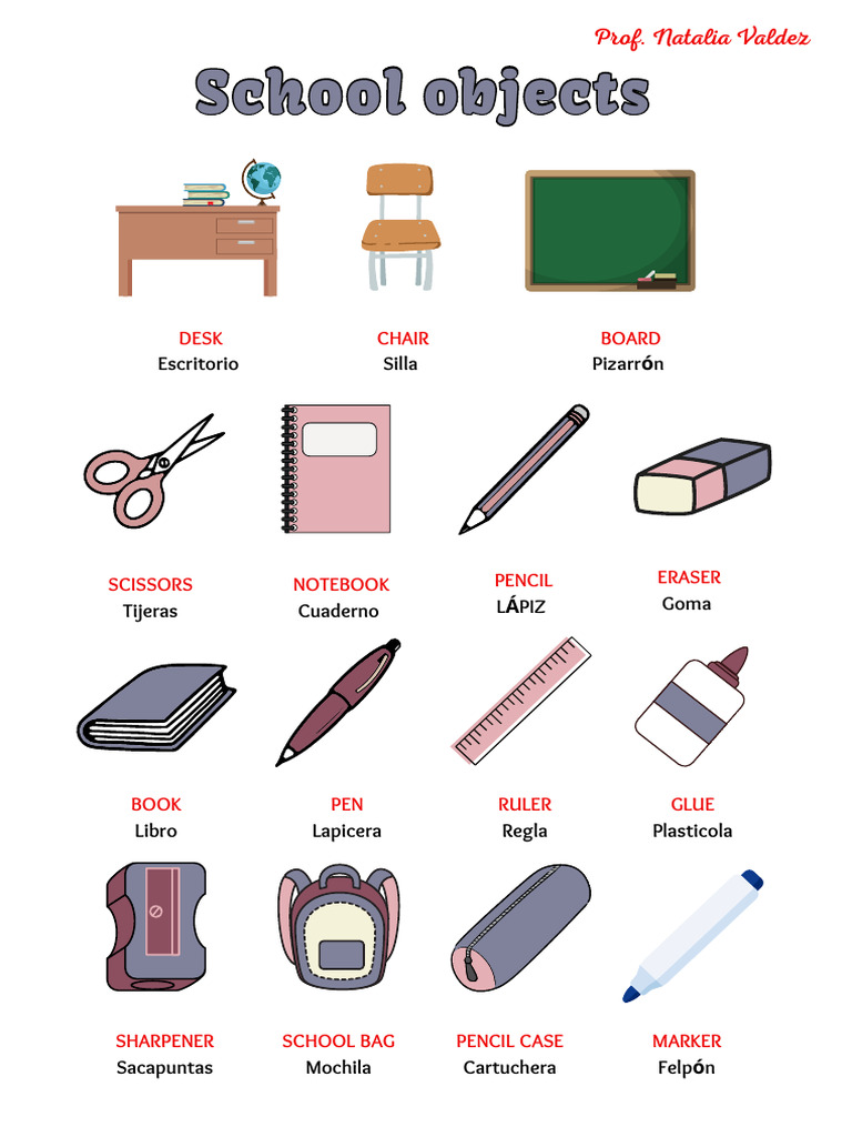School Objects | PDF