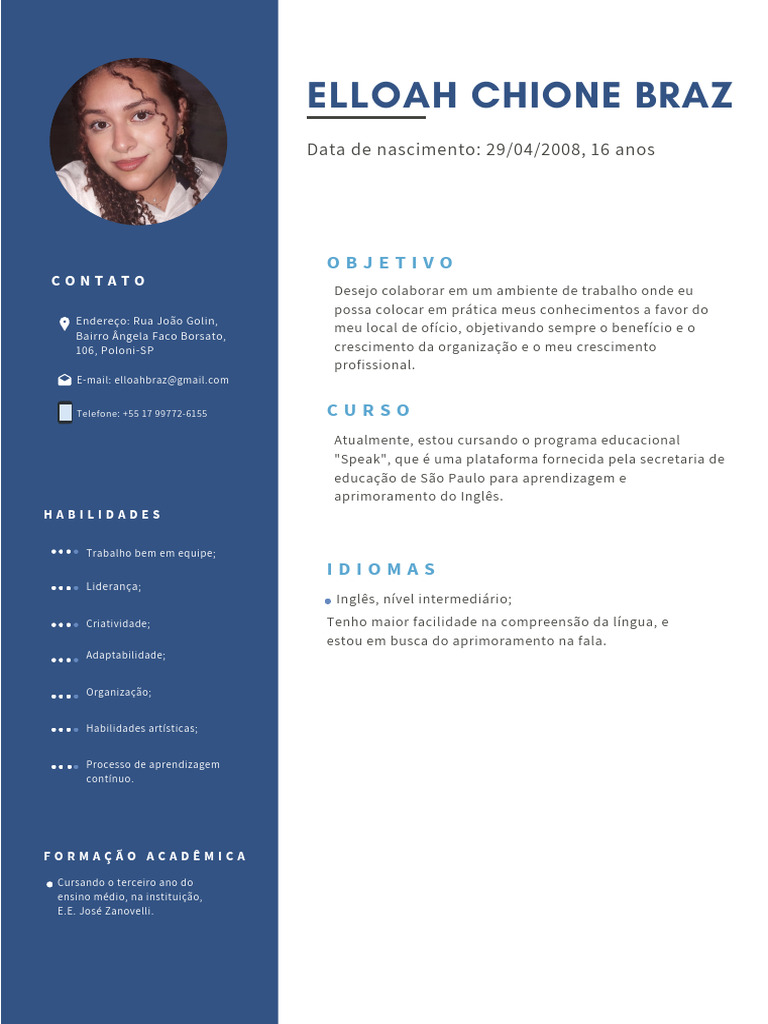 Currículo - em Busca de Trabalho - 20250115 - 111437 - 0000 | PDF