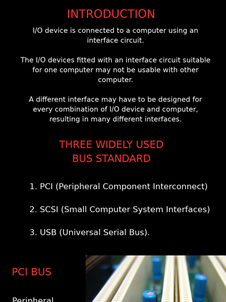 Overview of PCI Bus Standards | PDF