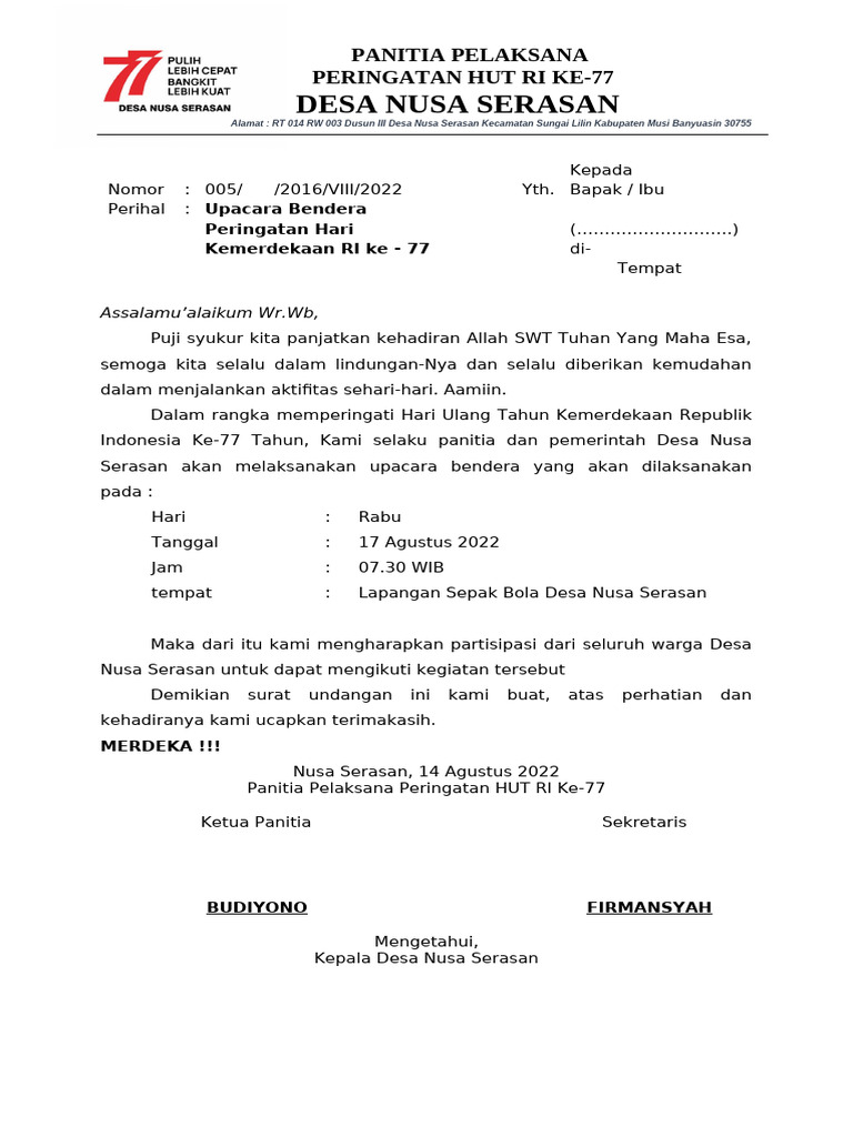 KOP Surat Proposal 17 | PDF