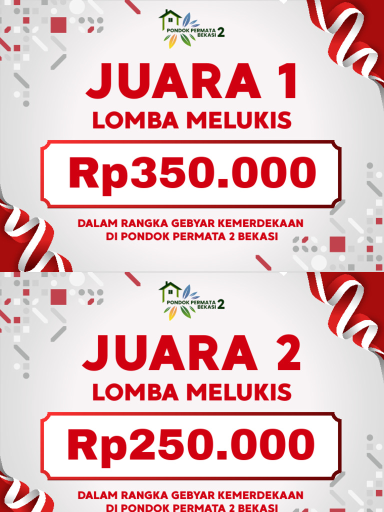 Merah Putih Simpel Papan Juara Lomba HUT RI Flyer Landscape | PDF