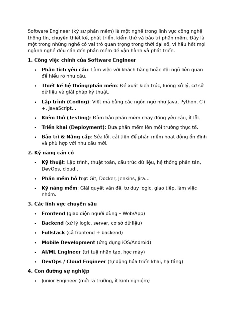 Software Engineer | PDF