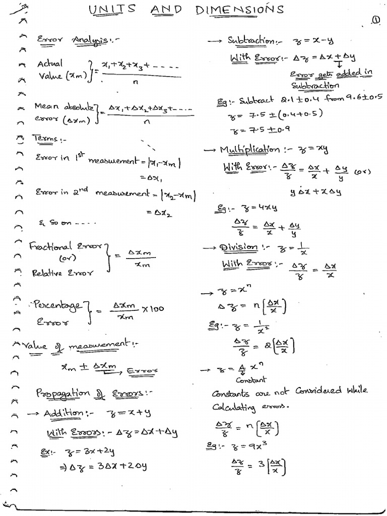Physics Short Notes Final | PDF