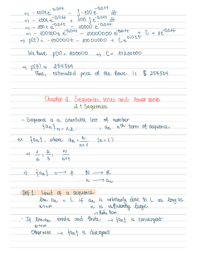 A. Caculus 2 0NV | PDF