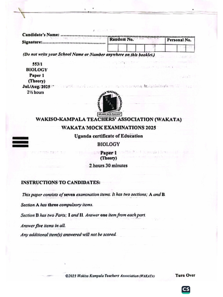 Wakata Uce Bio p1 | PDF