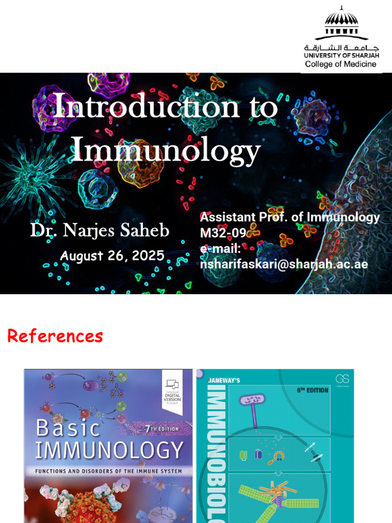 Introduction to Immunology Course Overview | PDF | Immune System ...