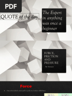 Force and Pressure Grade 8 CBSE NCERT Textbook | PDF