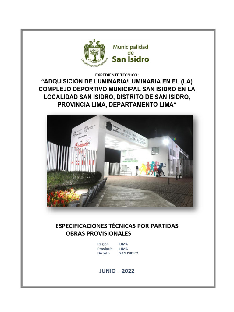 Eett Por Partidas Obras Provisionales 20220721 163437 472 | PDF ...