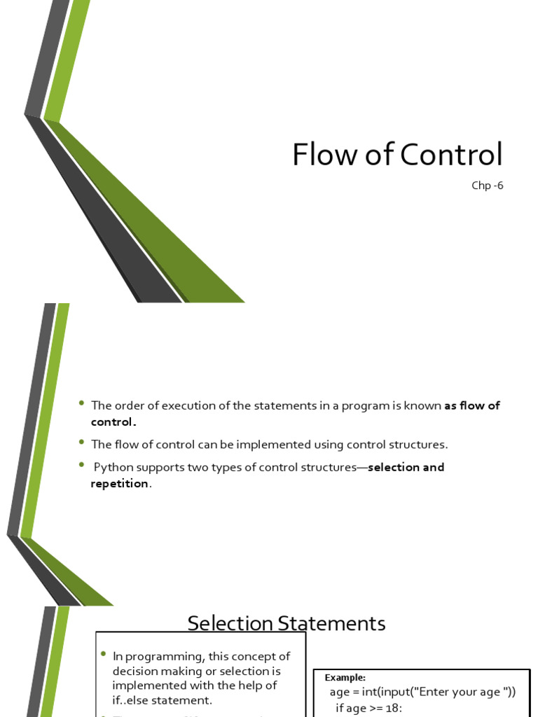 chap-6_Flow_of_control | PDF | Control Flow | Computer Programming