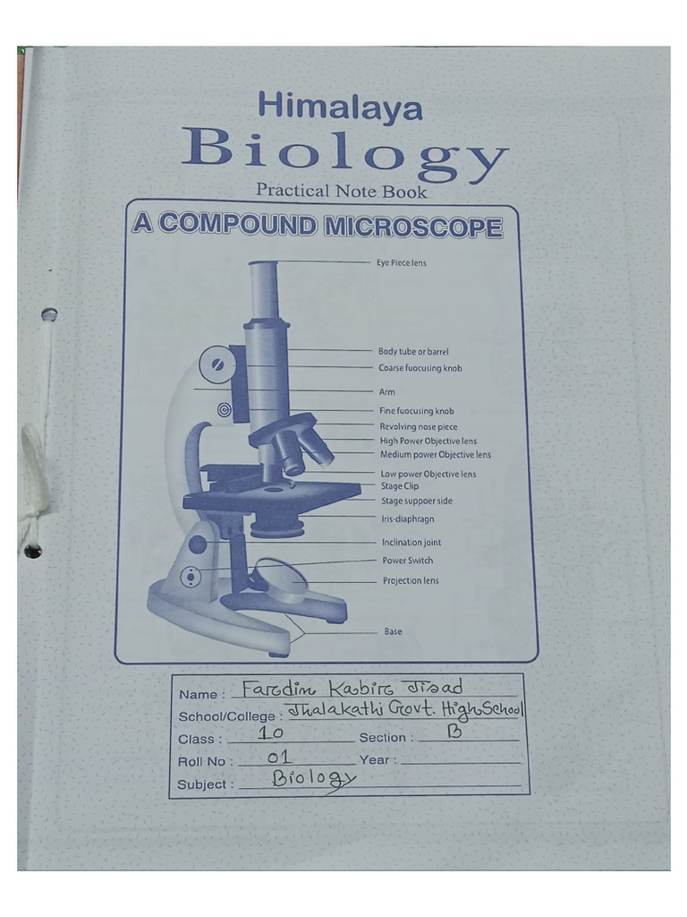 Biology Practical (SSC - 26) Written by - Jisad. | PDF