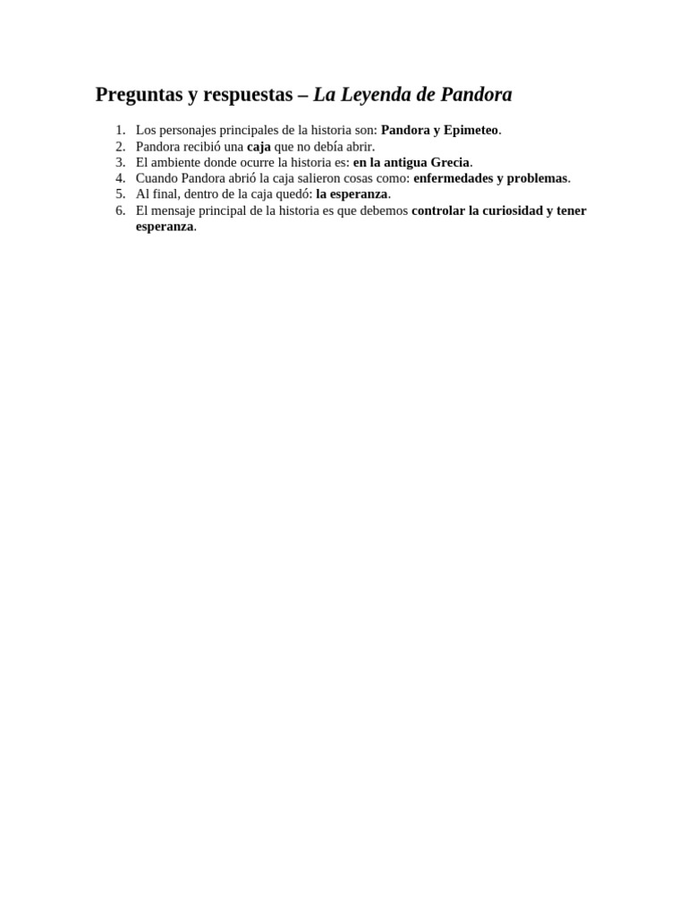 Pandora | PDF