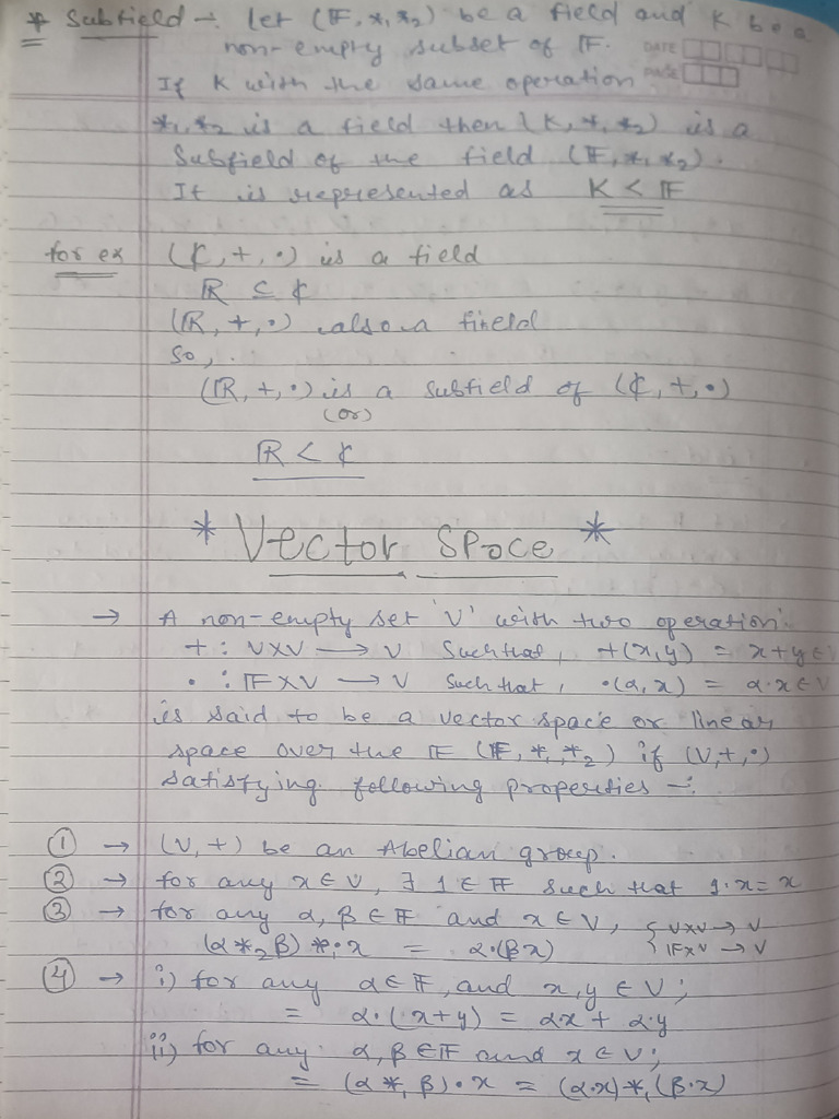 Linear Algebra 2 | PDF