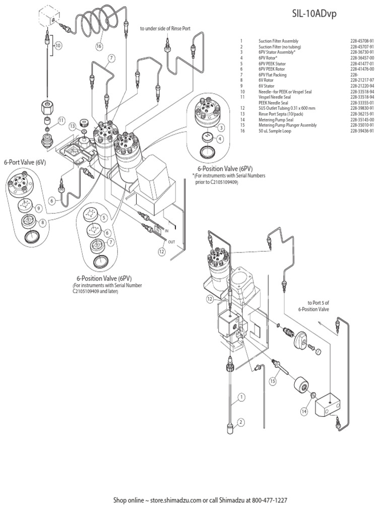 SIL-10ADvp Exploded WS | PDF | Pump | Valve
