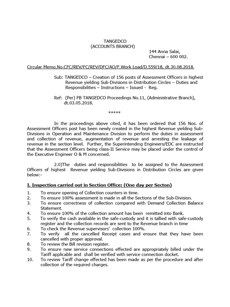 Sub-Division ATO Duties & Responsibilities | PDF