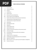 CSEC Social Studies Topics for 2025 | PDF | Economies
