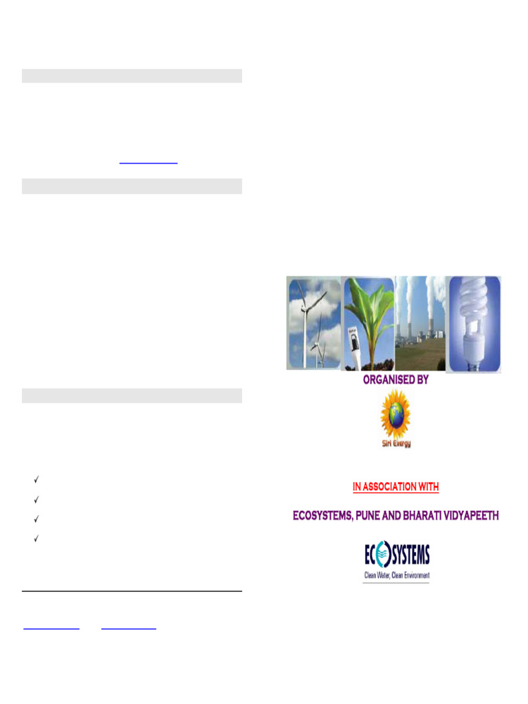 CDM Brochure Siri Exergy Eco Pune | PDF | Clean Development Mechanism ...