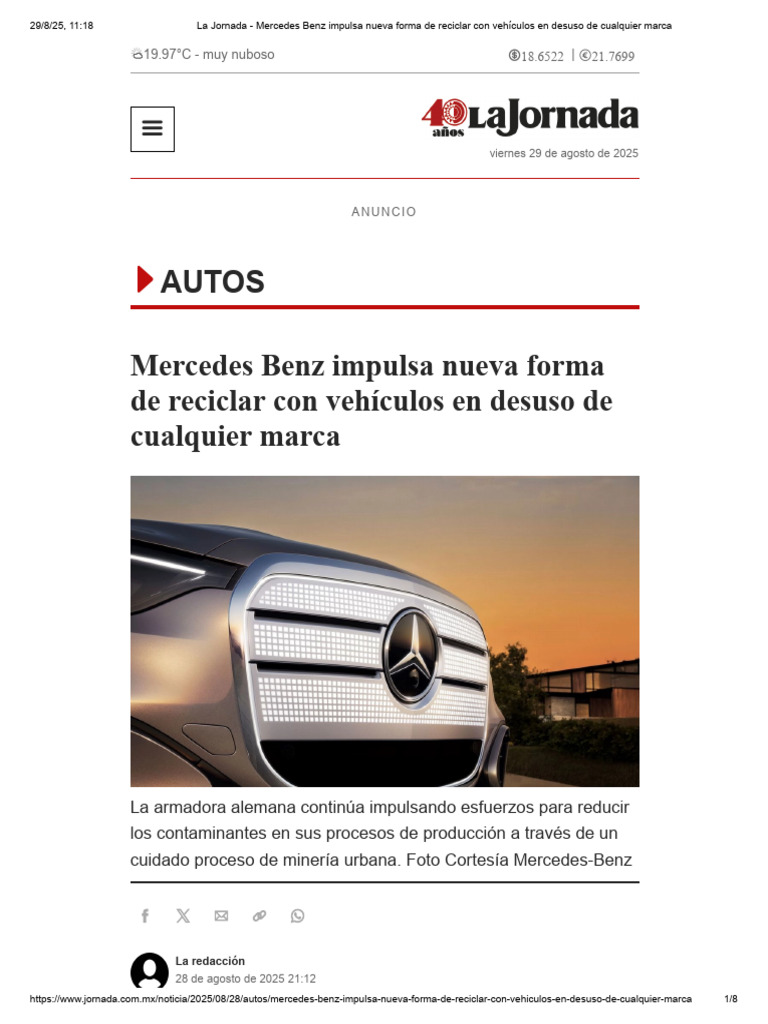Impulsa Nueva Forma de Reciclar | PDF | Reciclaje | Mercedes Benz