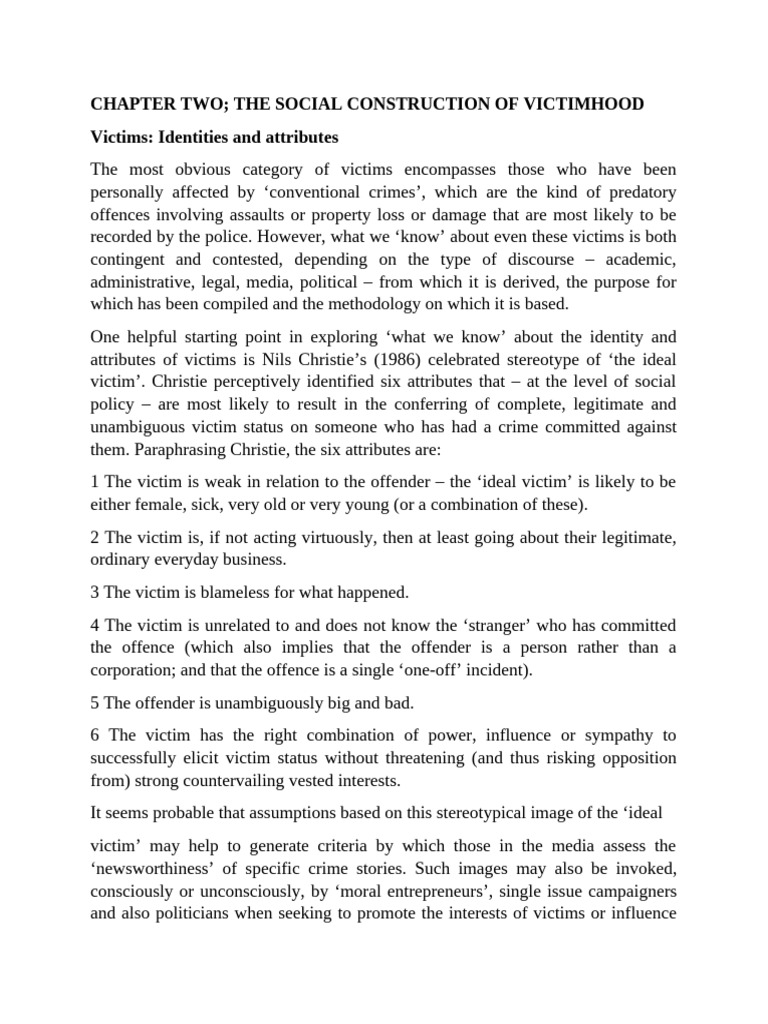 Understanding Victimhood Stereotypes | PDF | Crimes | Crime & Violence