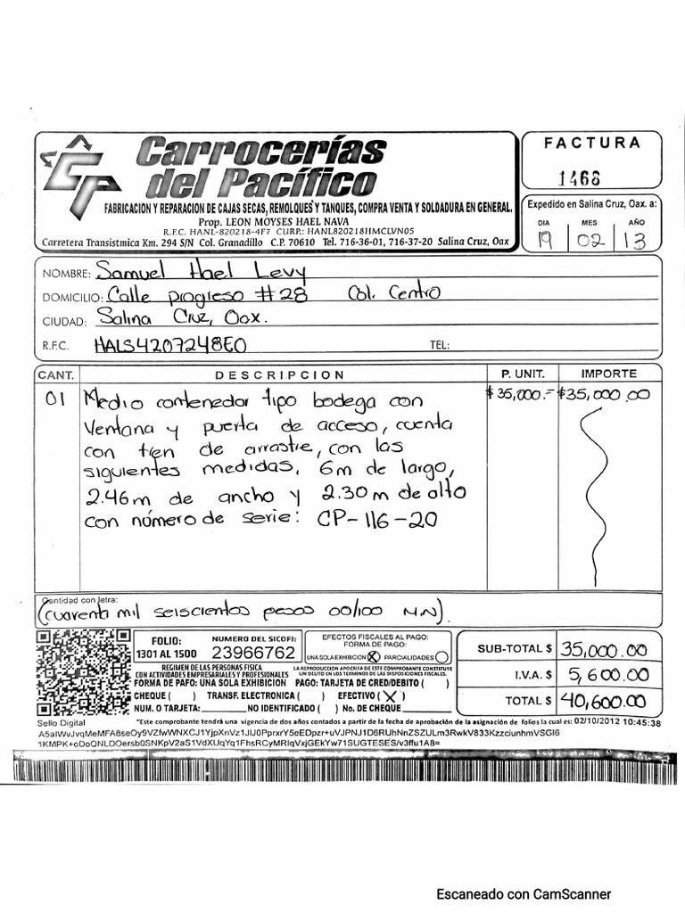 5.-FACTURA Medio Con Bodega Cvent | PDF