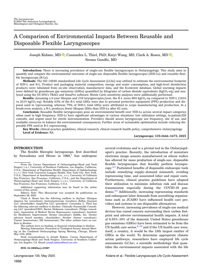 A Comparison of Environmental Impacts Between Reus | PDF | Life Cycle ...