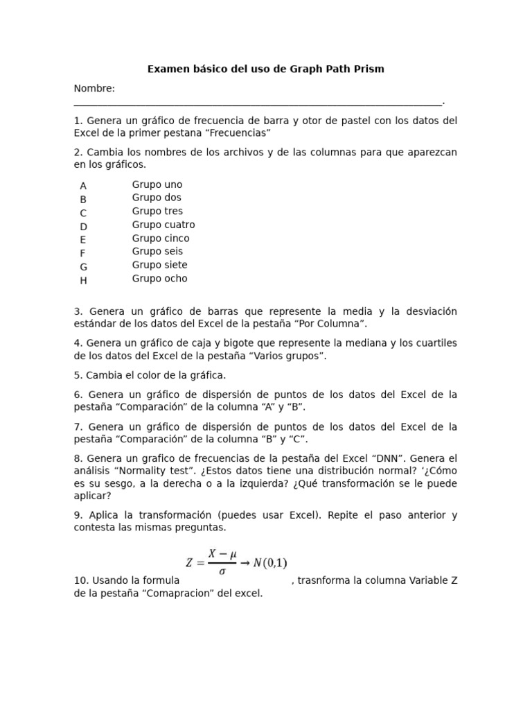 Examen Básico Del Uso de Graph Path Prism | PDF