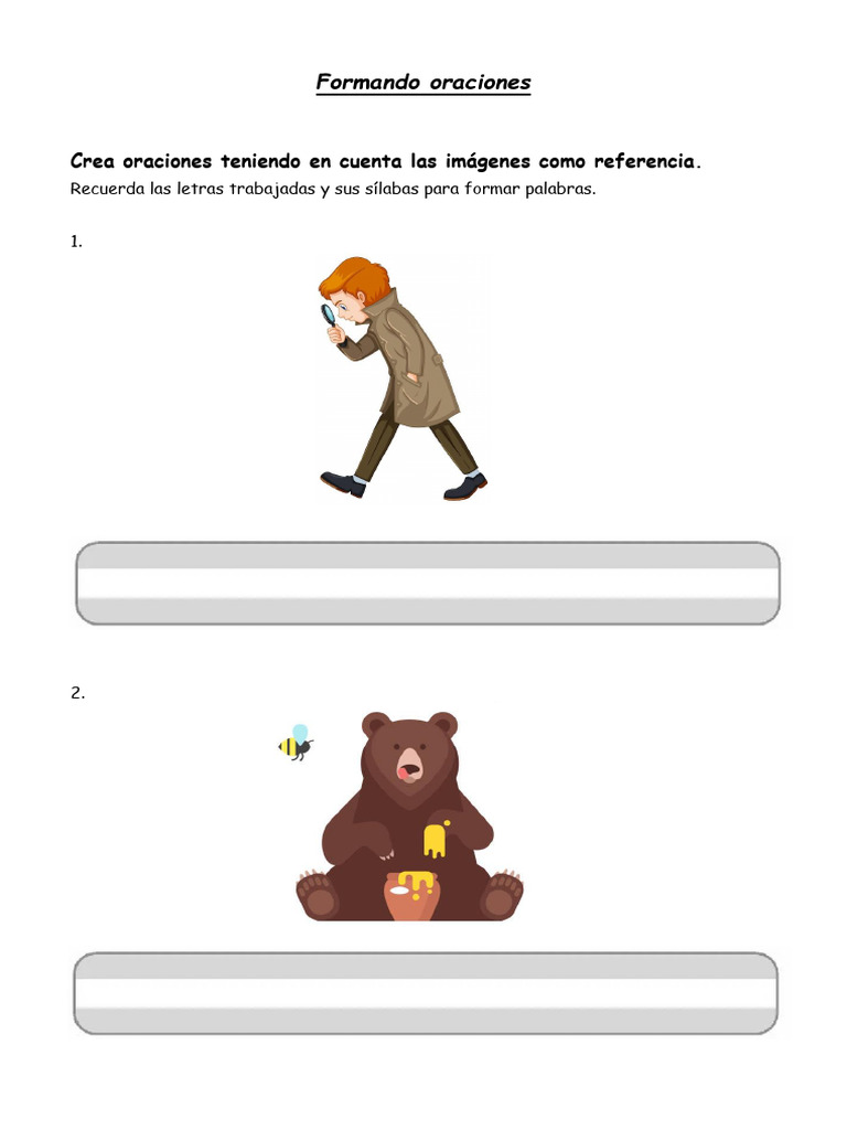 Formando Oraciones | PDF